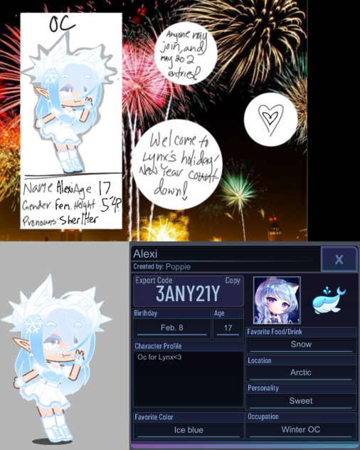 New years winter OC - ibisPaint