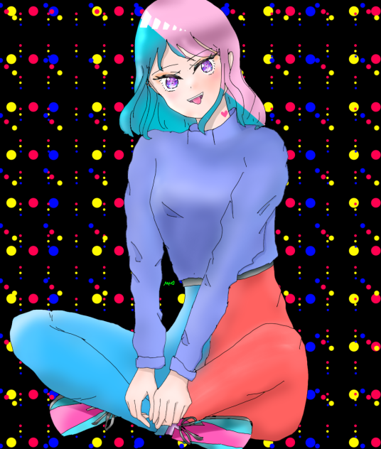 RED&BLUE． - ibisPaint