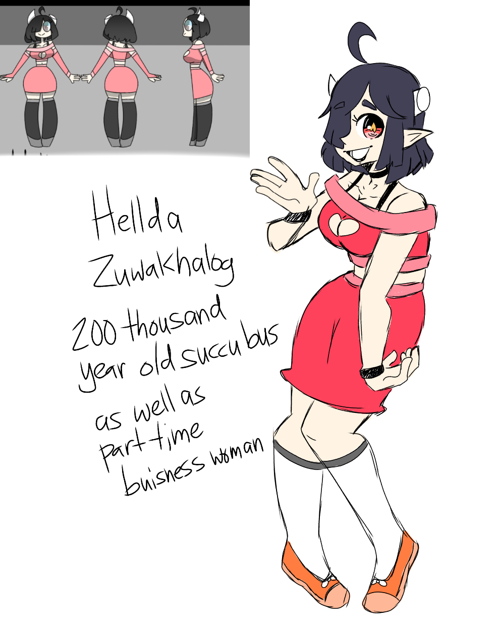 Slight redesign of Hellda - ibisPaint