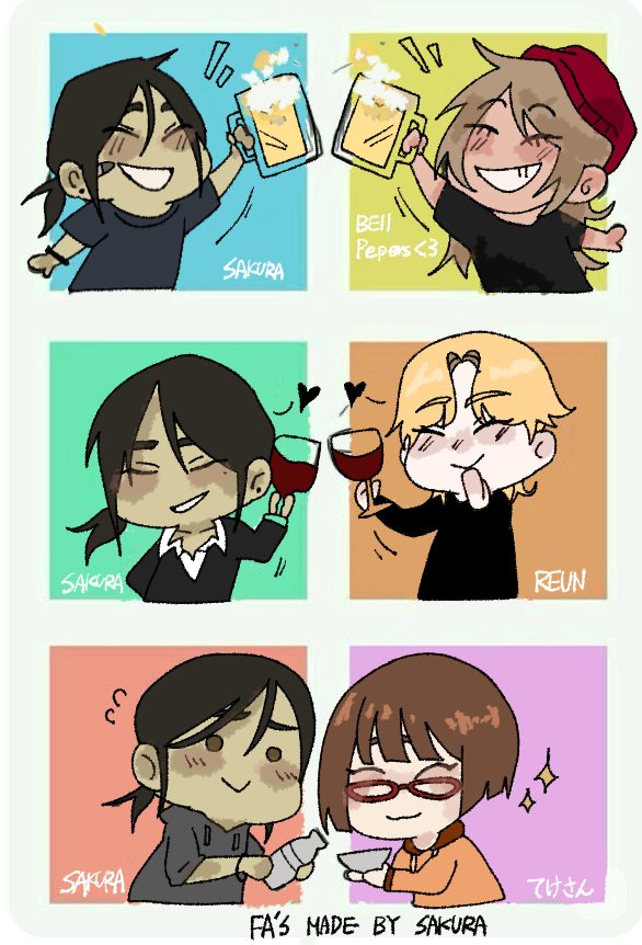 FA of three ppl - ibisPaint