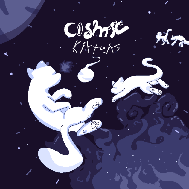 Cosmic kittens 🐱⚪️(760x757) - ibisPaint