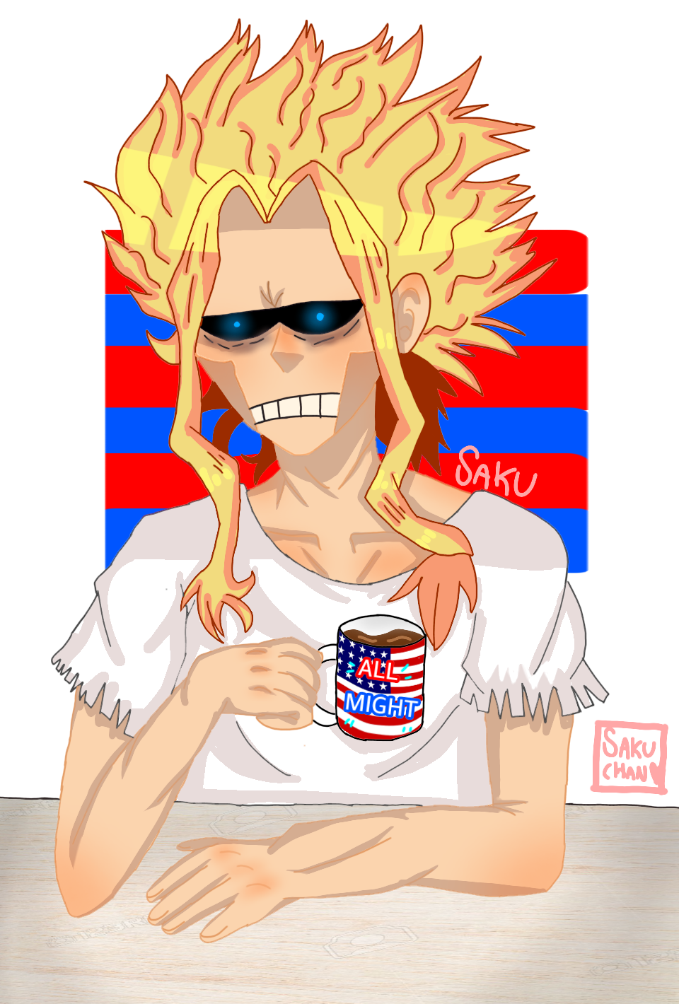 FanArt BNHA ALL MIGHT - Toshinori Yagi - ibisPaint