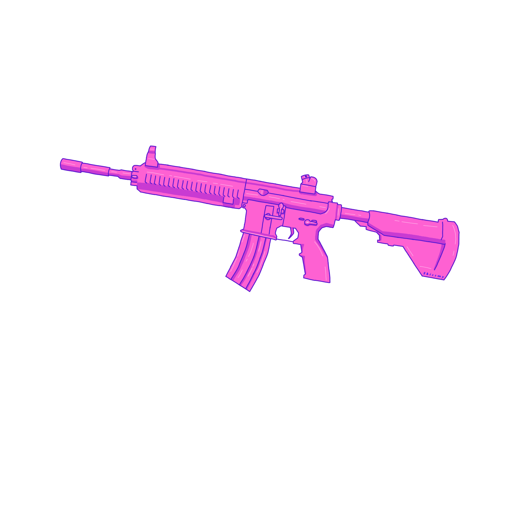 M416 sticker [transparent background] - ibisPaint