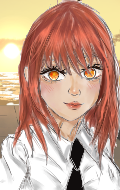 Ms makima taking photo - ibisPaint