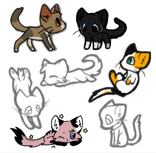 Cute cats collab!🤍 - ibisPaint