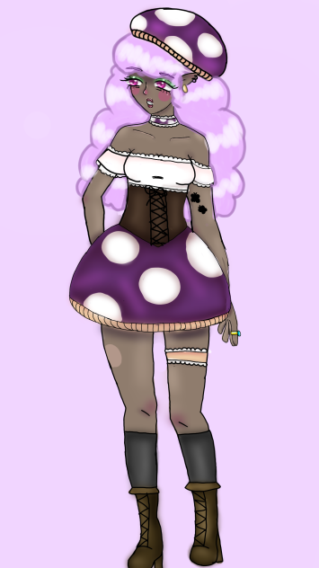 Mushroom woman - ibisPaint