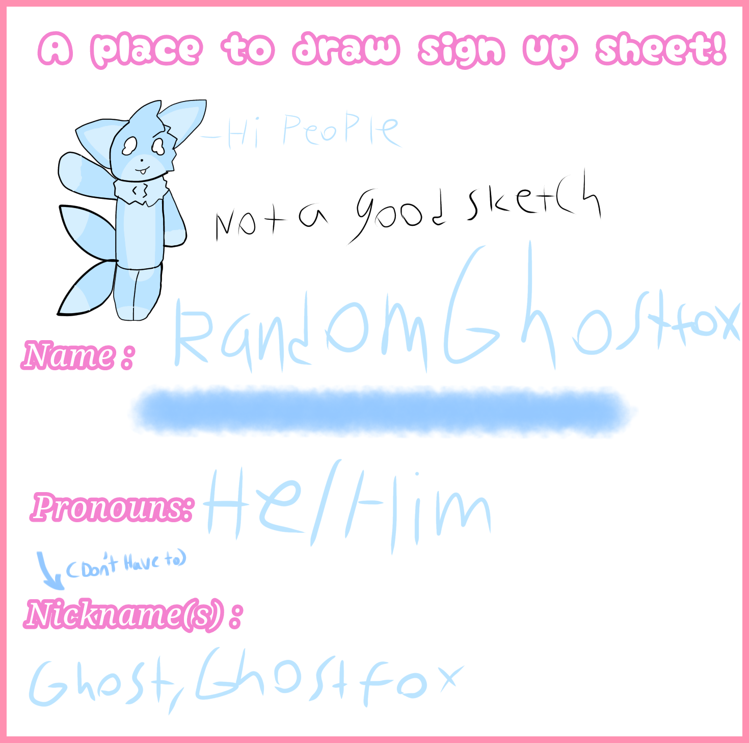 Sign in sheet thing - ibisPaint