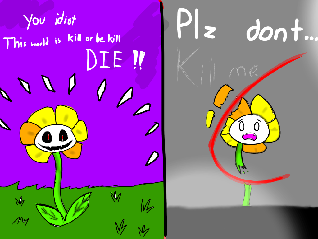 Flowey the flower SPEEDPAINT - ibisPaint