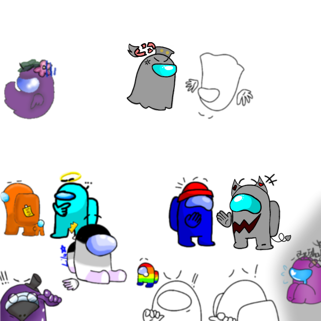 Amongus collab - ibisPaint