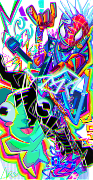 SPIDER PUNK & ZIM - ibisPaint