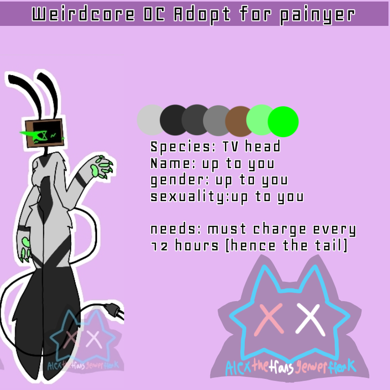 Weird core OC adopt for Painyer - ibisPaint