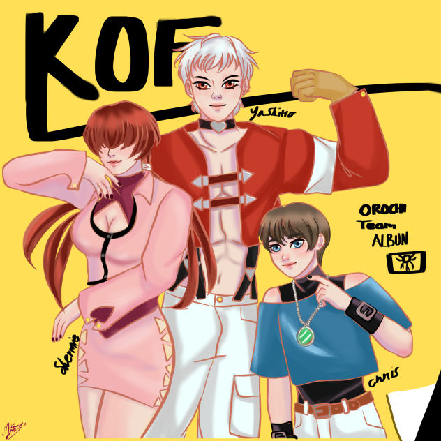 Team orochi kof 2002 - ibisPaint