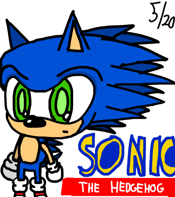 Chibi sonic - ibisPaint
