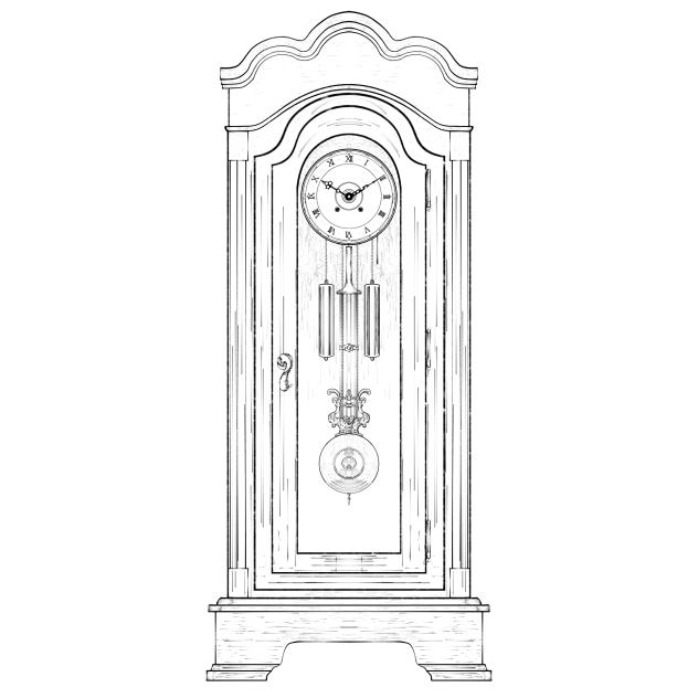 Antique clock - ibisPaint