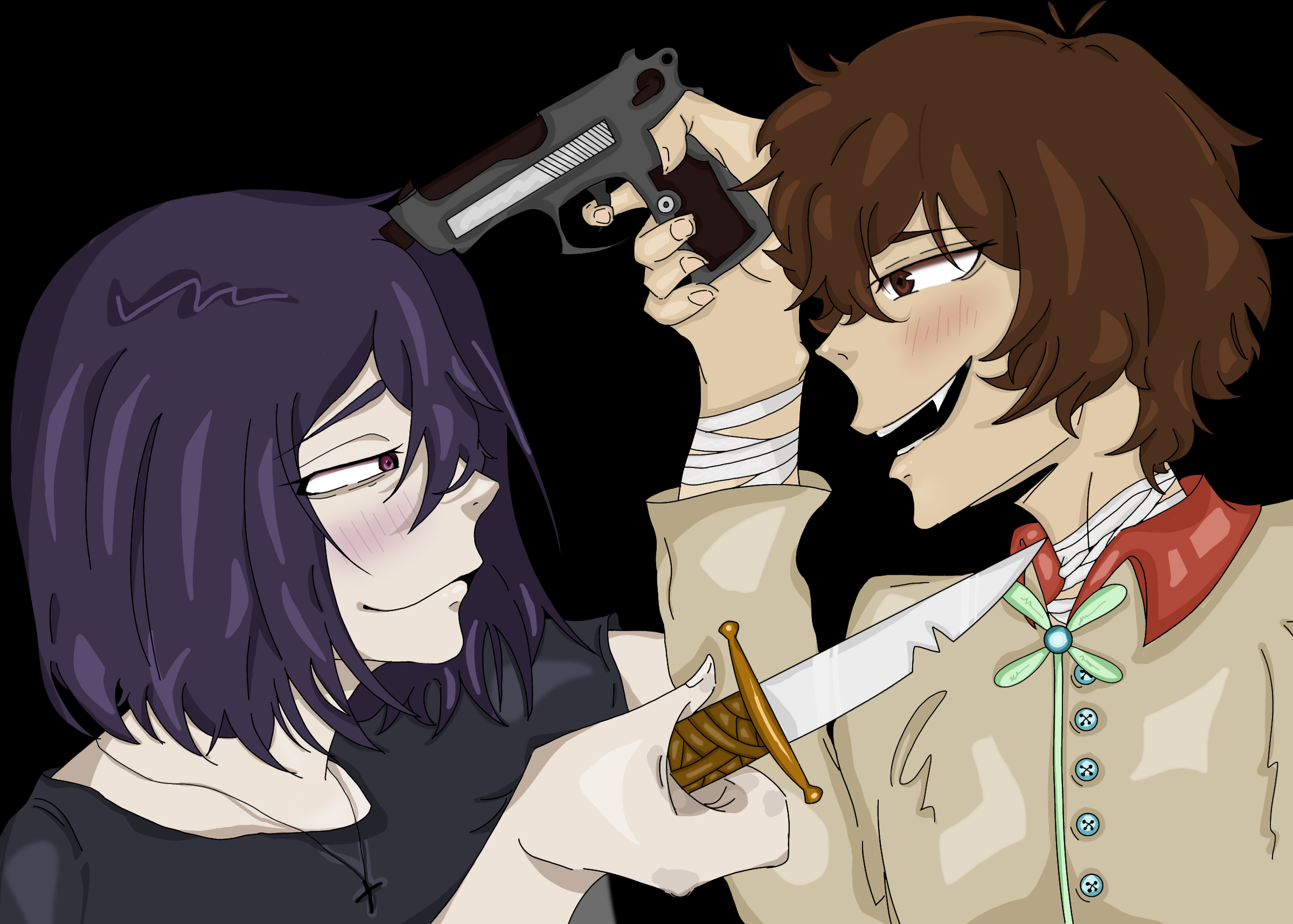 Dazai and Fyodor - ibisPaint