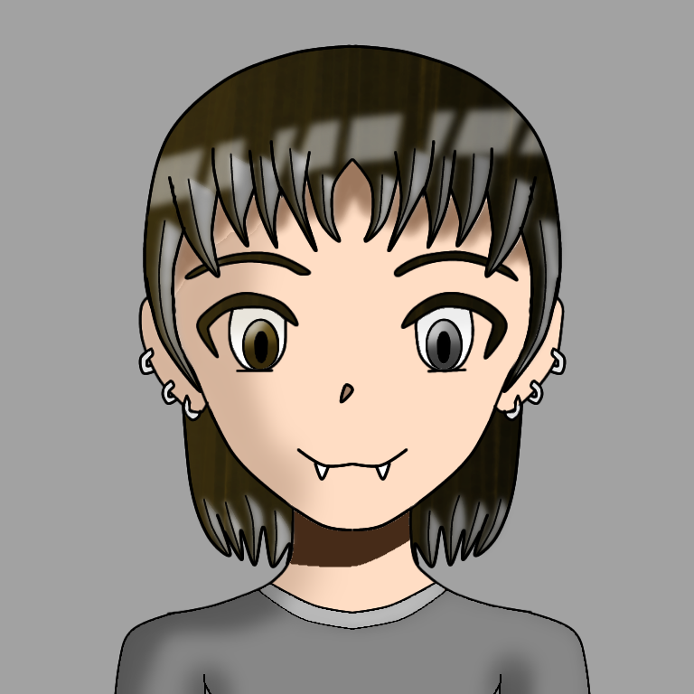 the girl with teeth - ibisPaint