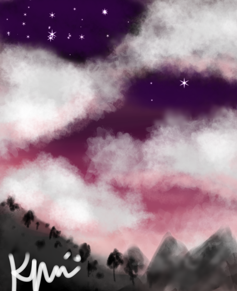 Beautiful night view - ibisPaint