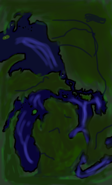 How to draw the Great Lakes - ibisPaint