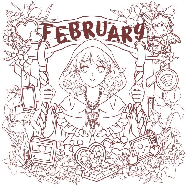 FEBRUARY ME 2025(Lineart) - ibisPaint