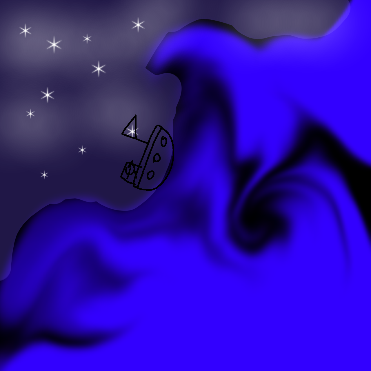 big Wave Night - ibisPaint