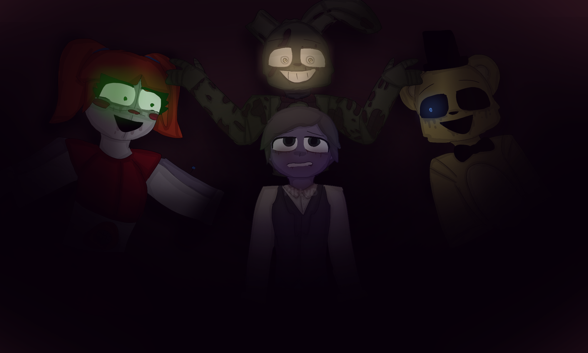 Afton's Family [Animatronics] - ibisPaint