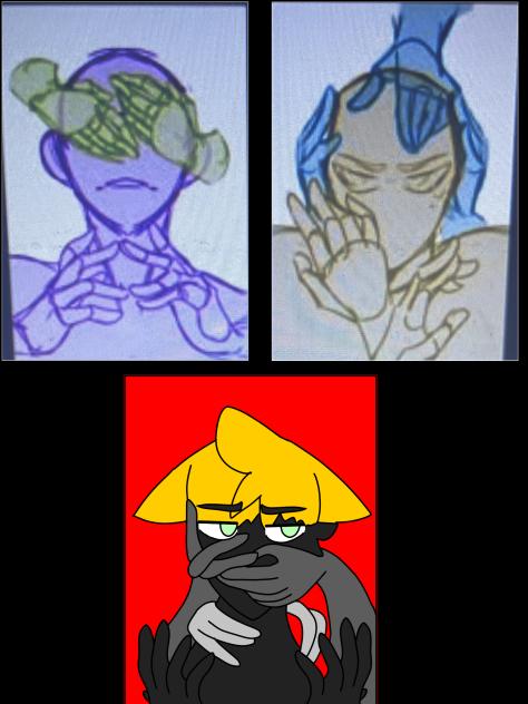 3 artists 3 poses - ibisPaint