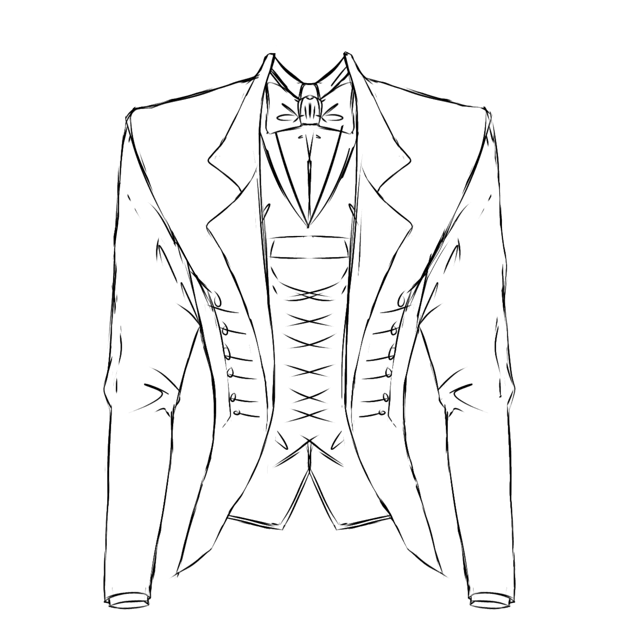 suit outline - ibisPaint