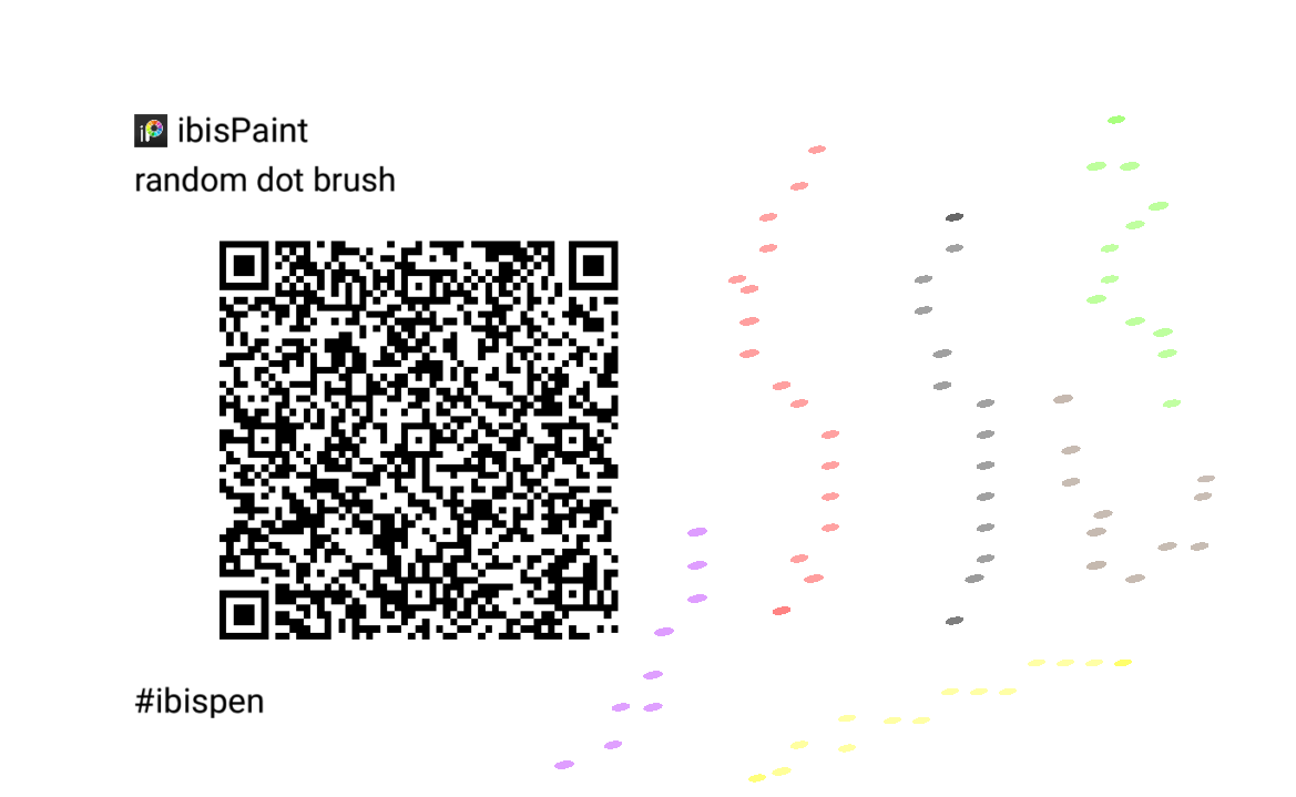 random dot brush - ibisPaint