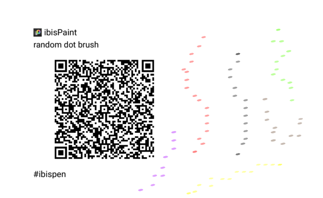 random dot brush - ibisPaint