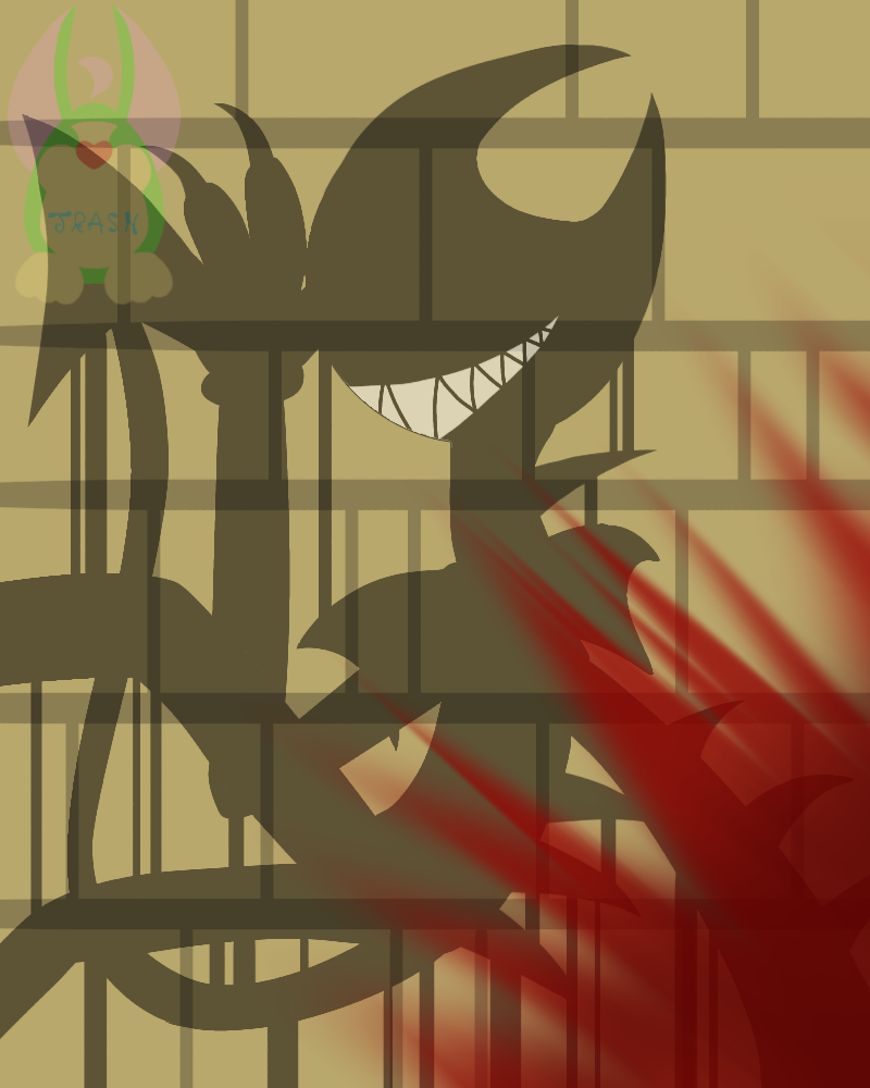 shadow of angry Bendy - ibisPaint