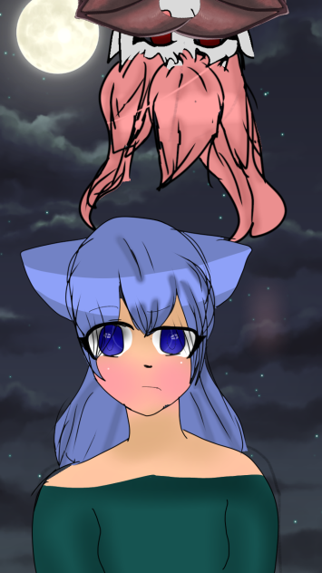 vampire and wolf - ibisPaint