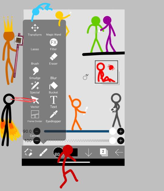 Alan Becker let them into my phone - ibisPaint