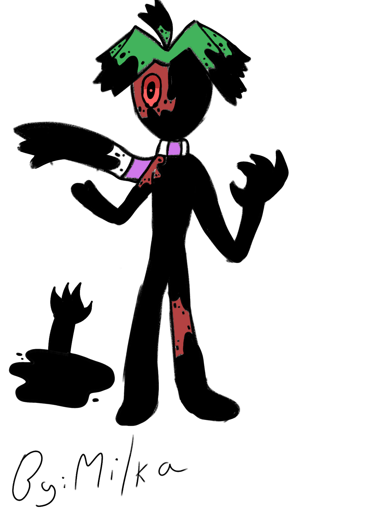 redesign of twisted sprout!! 🌱🍓 - ibisPaint