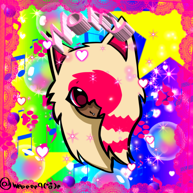 Scene wolf girl I made because I’m bored - ibisPaint