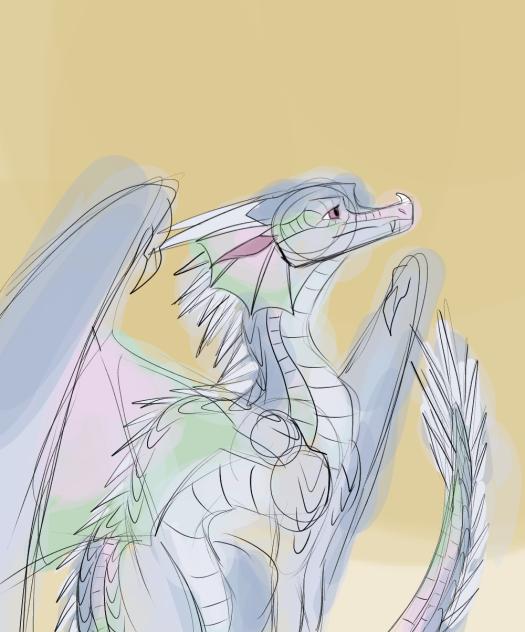 Oc Sketch Frostaria(Rainwing×Icewing) - ibisPaint