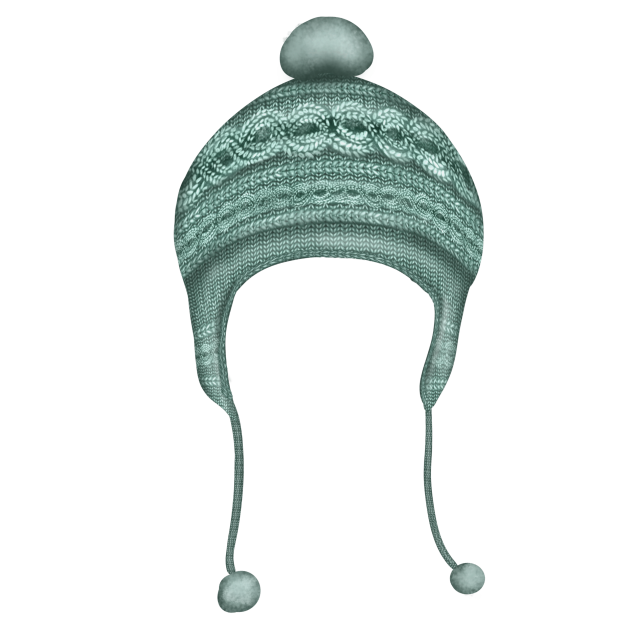 knit earflap hat - ibisPaint