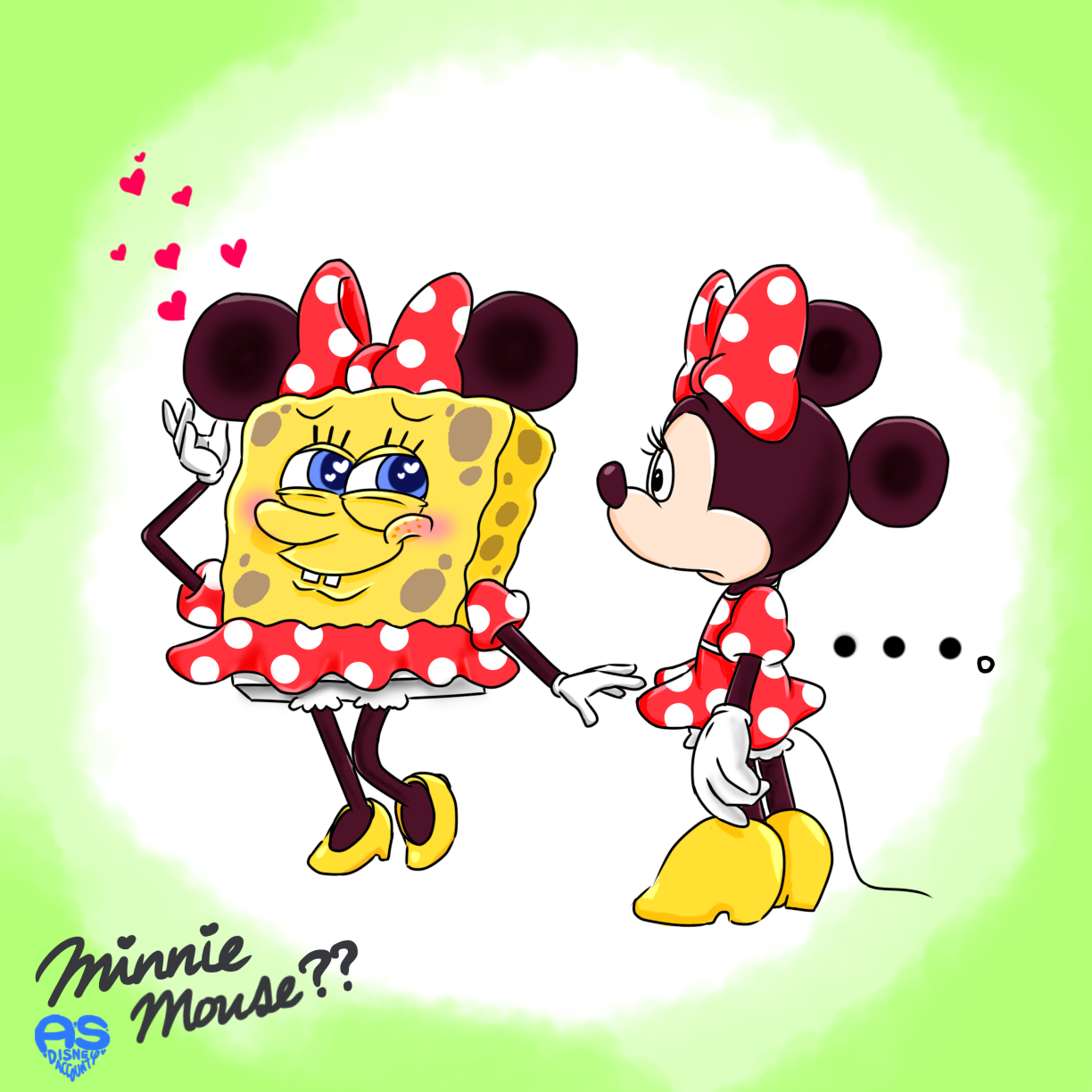 MinnieMouse & SpongeBob - ibisPaint