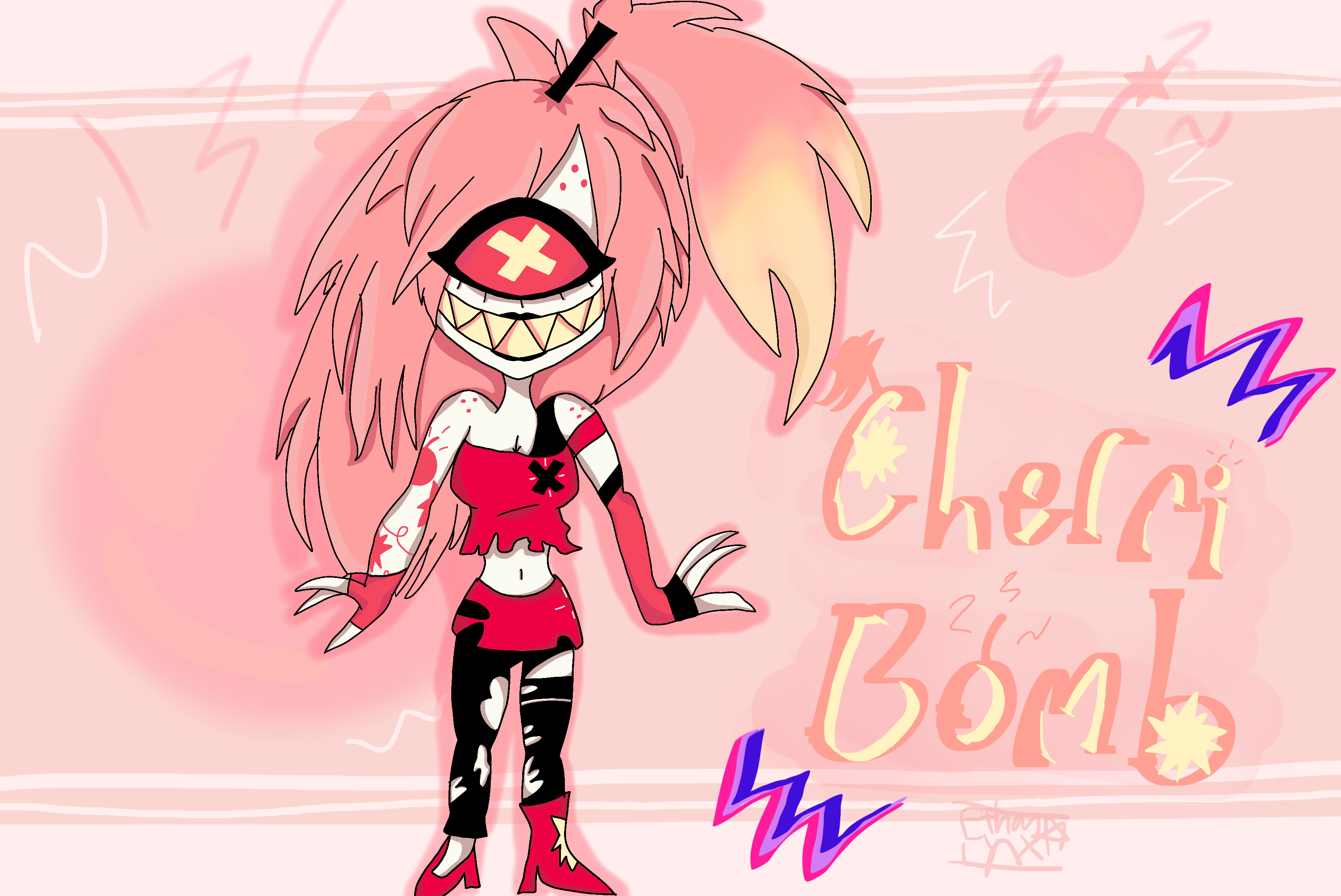 Cherri Bomb from Hazbin Hotel - ibisPaint