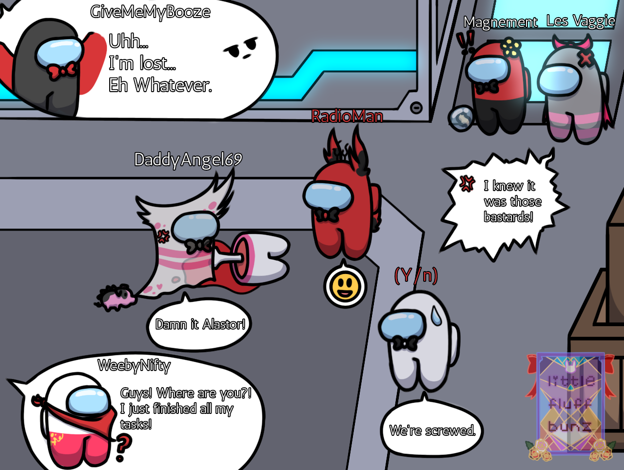 Hazbin Hotel + Among Us - ibisPaint