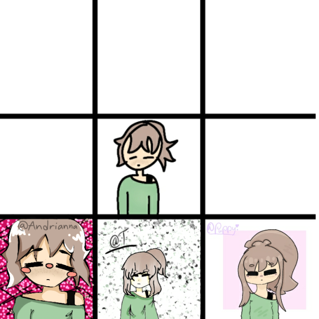 Another 9 styles collab ‘•v•’ - ibisPaint