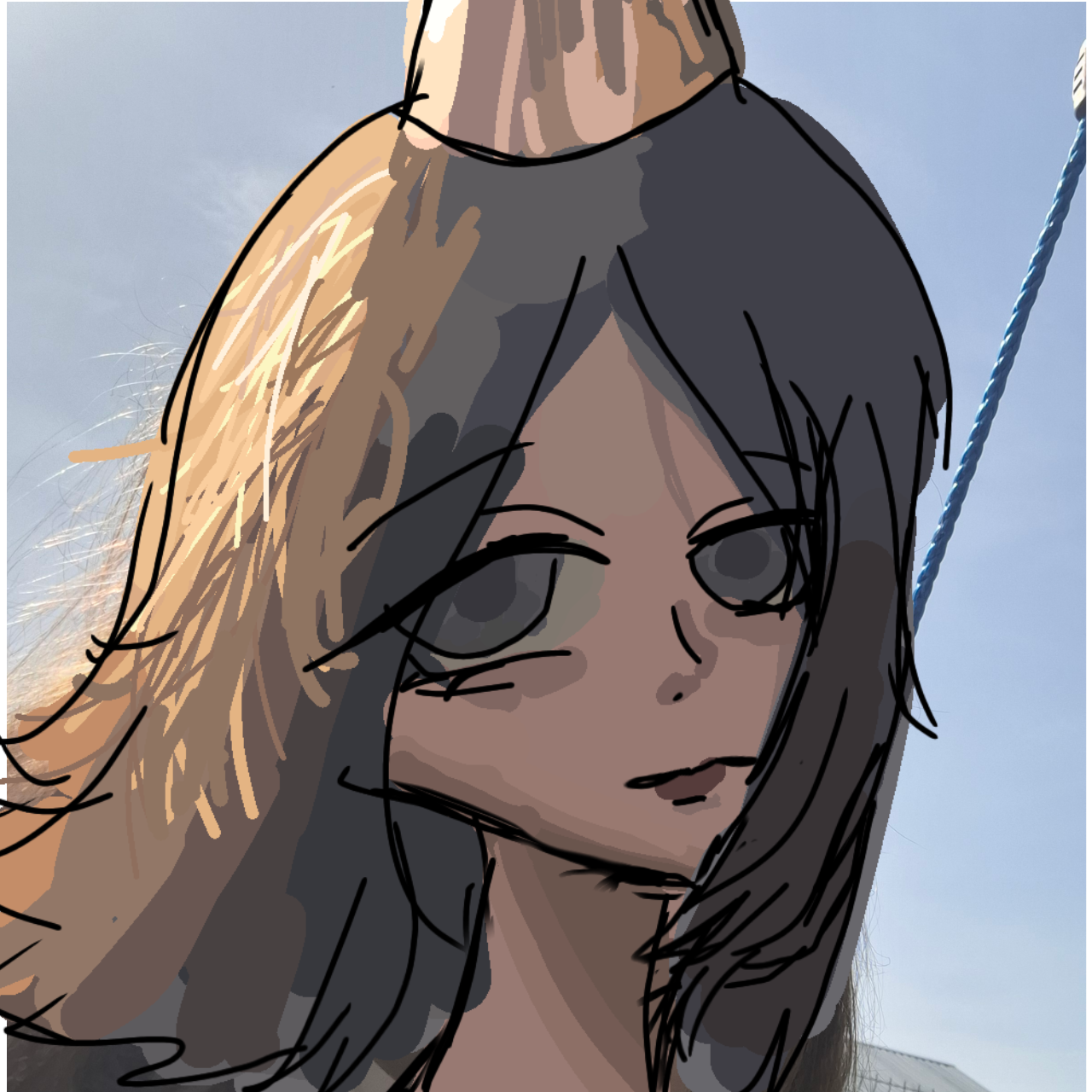 at a bday party - ibisPaint