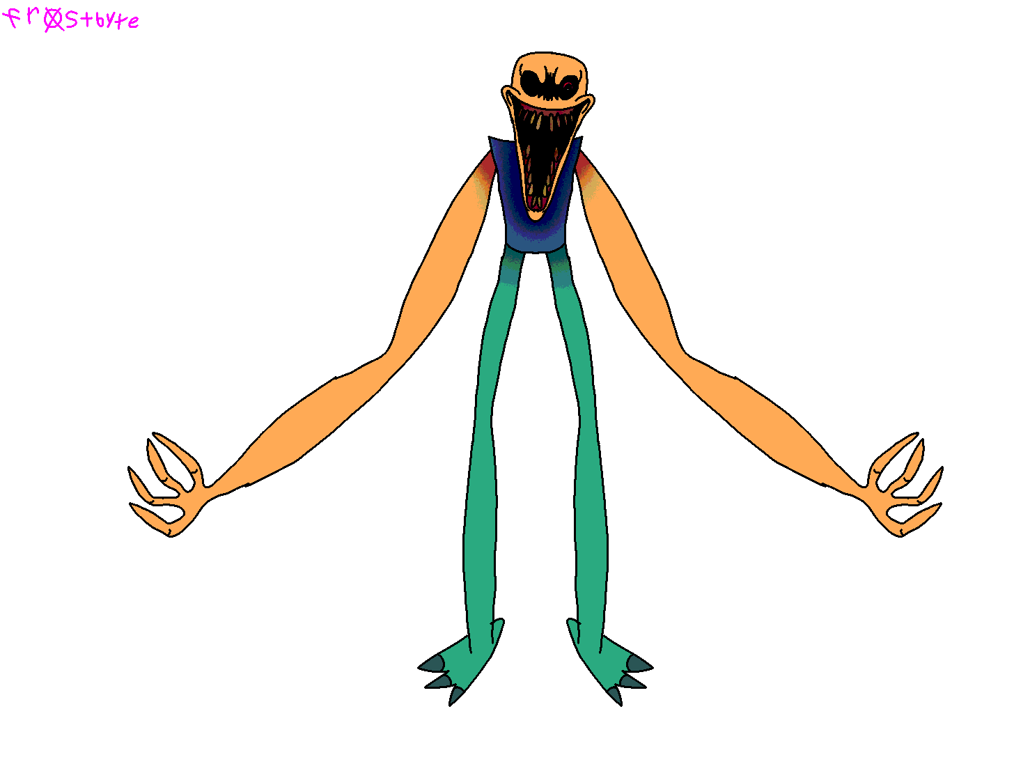 new player beast form redesign - ibisPaint