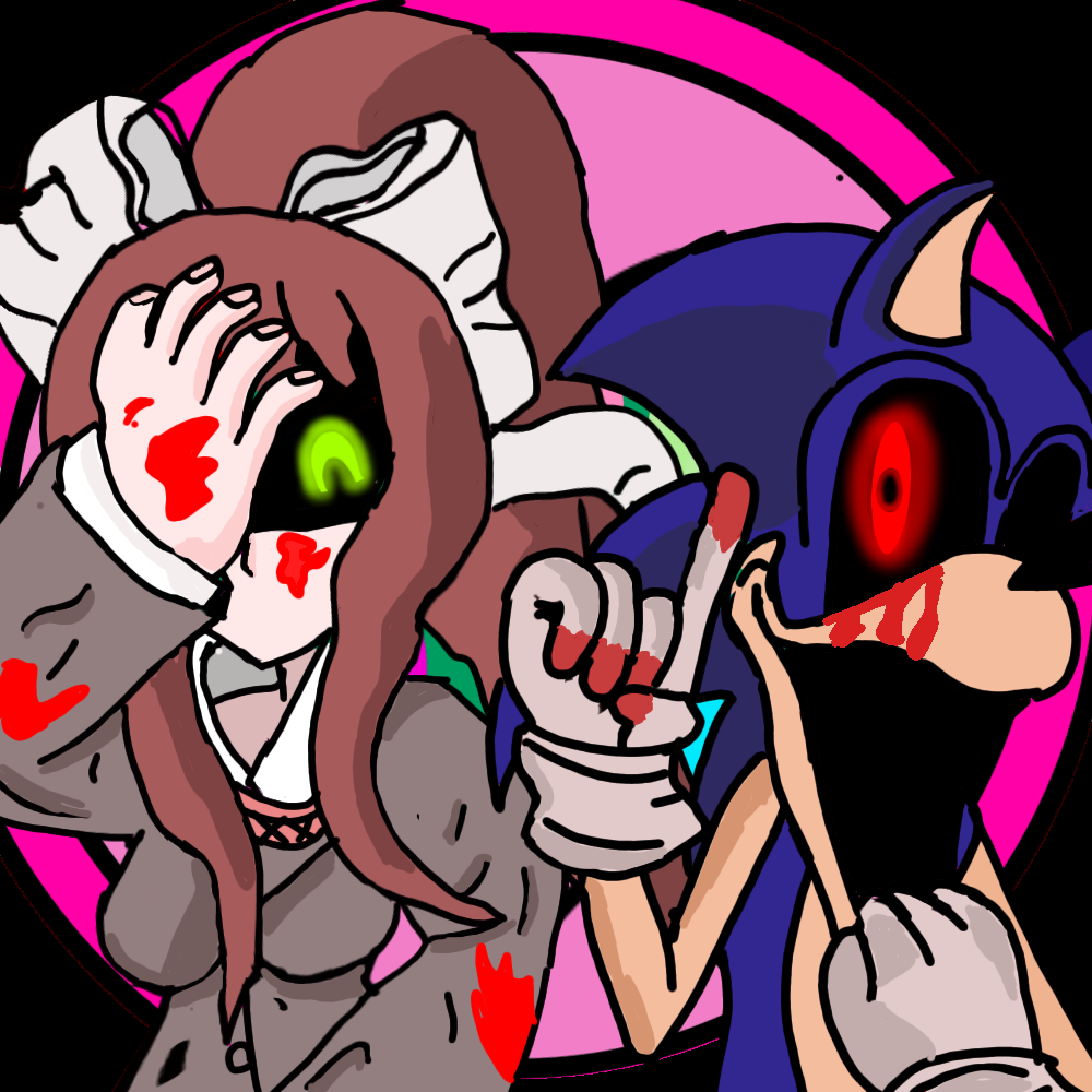 Monika.exe X Sonic.exe - ibisPaint