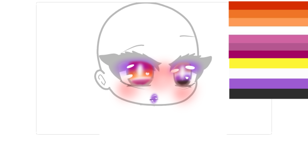 Pride flag eyes - ibisPaint