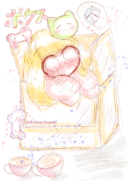 Reina inside the box - ibisPaint