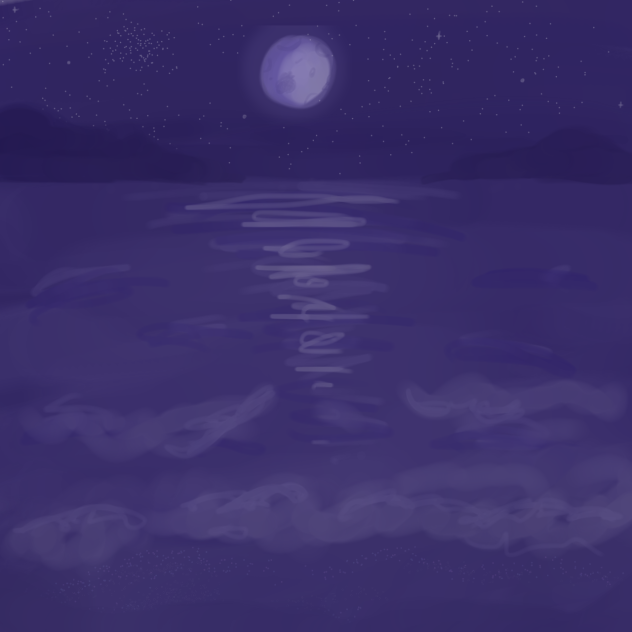 Moonlight beach - ibisPaint