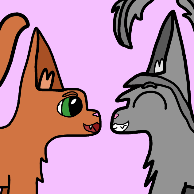 Fireheart and Graystripe - ibisPaint