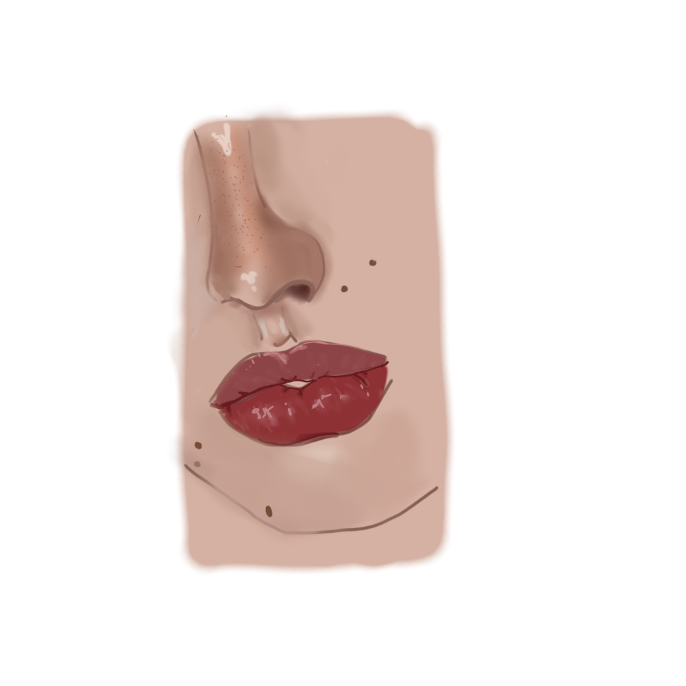 Lips (practicing rendering)💋 - ibisPaint