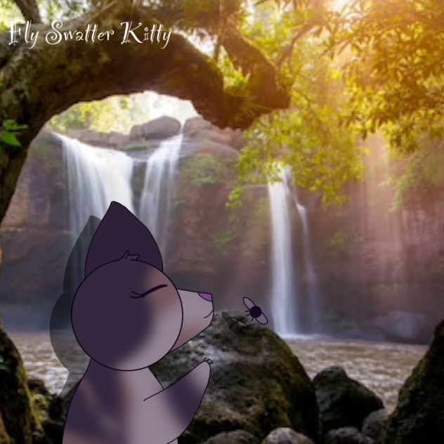 Fly Swatter Kitty - ibisPaint