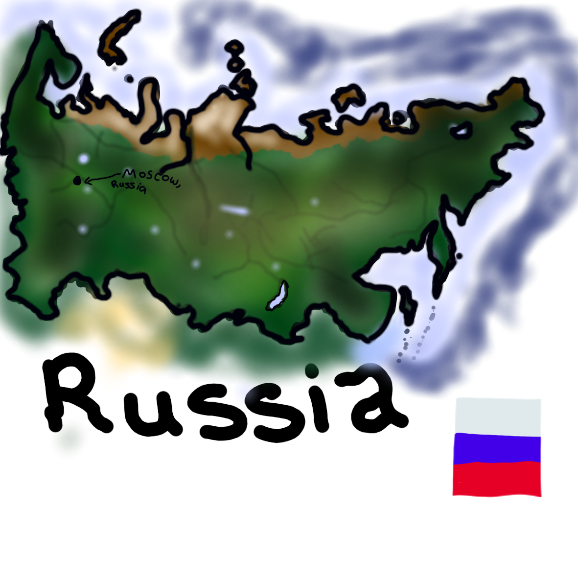 Russian Map projection - ibisPaint